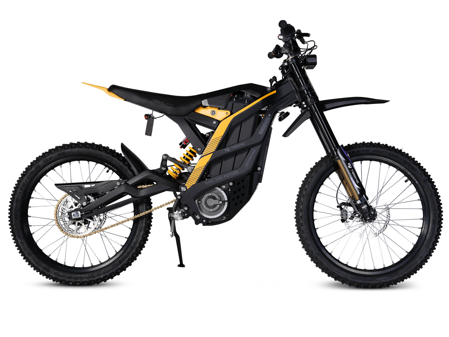 Electric Off-road Motorcycle | 79BIKE Falcon-pro (Black+yellow ...
